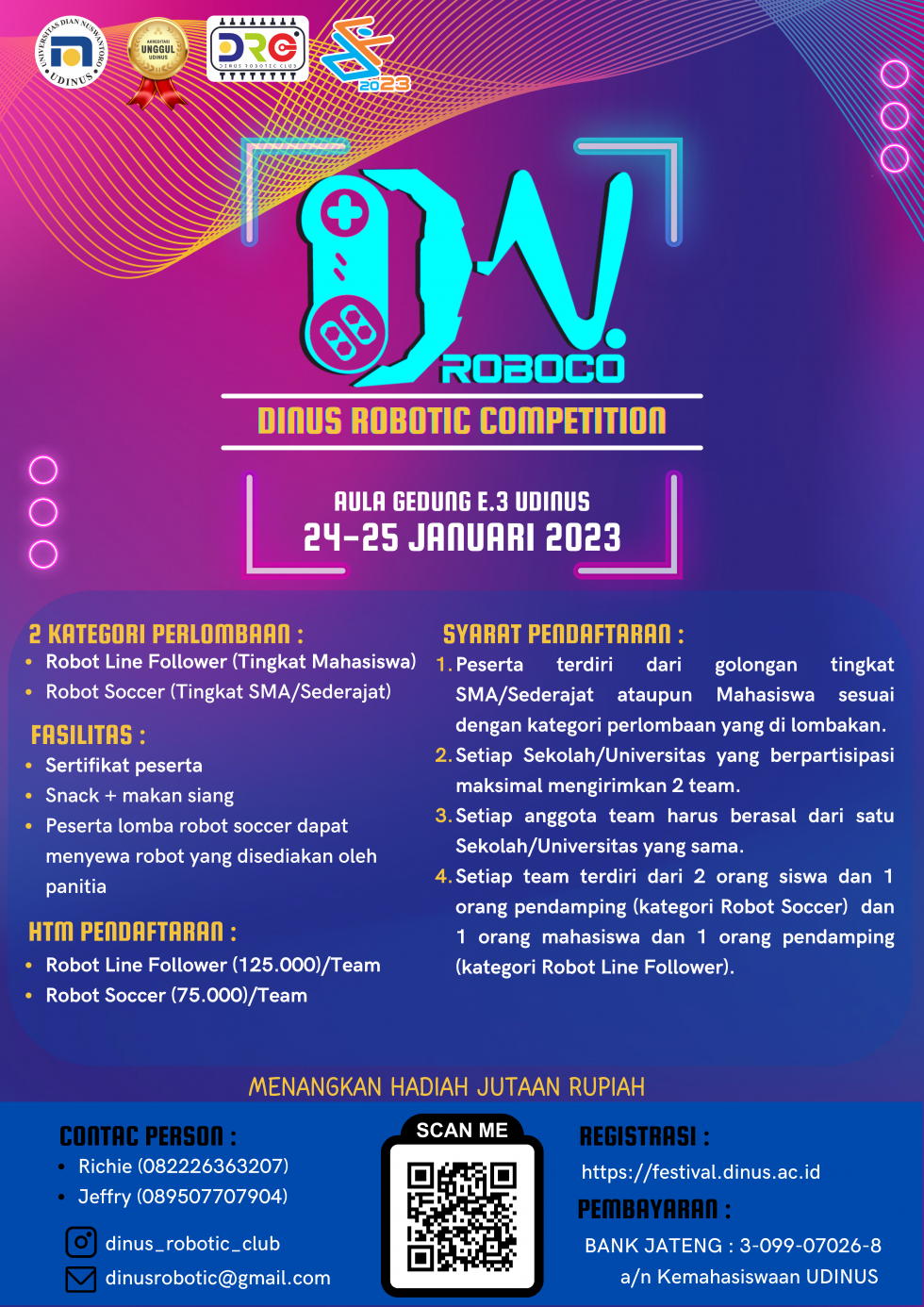 DN.ROBOCO (DINUS ROBOTIC COMPETITION) LINE FOLLOWER | DinusFest 2026